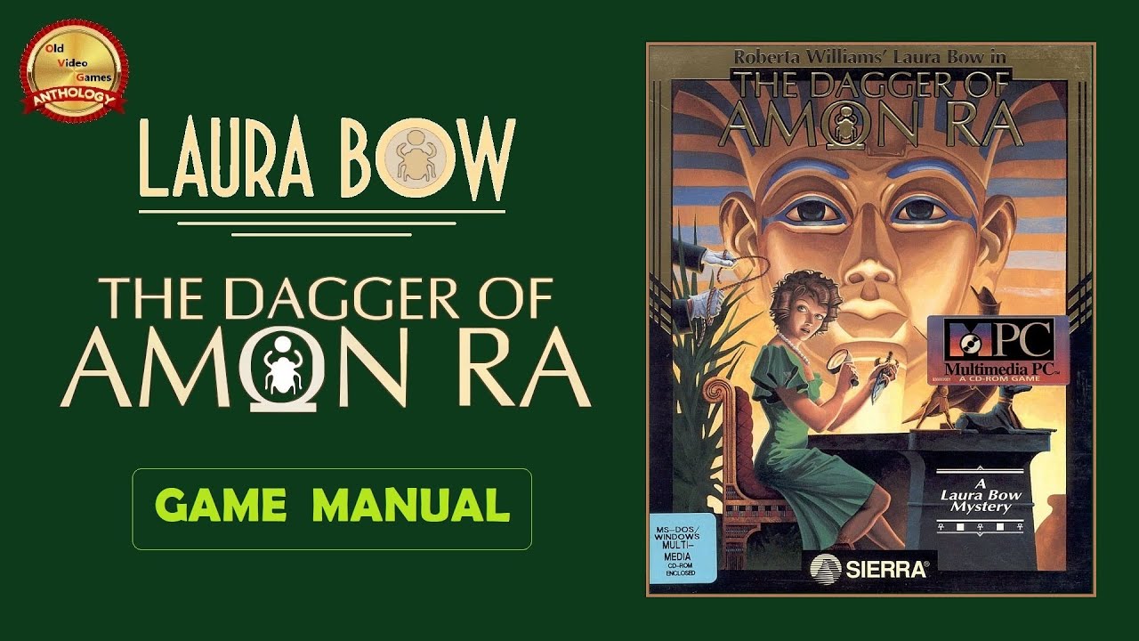 📓 Laura Bow: The Dagger of Amon Ra – Game Manual - YouTube