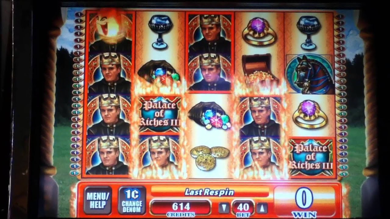 PALACE OF RICHES III Penny Video Slot Machine with "BIG WIN" SUPER ...