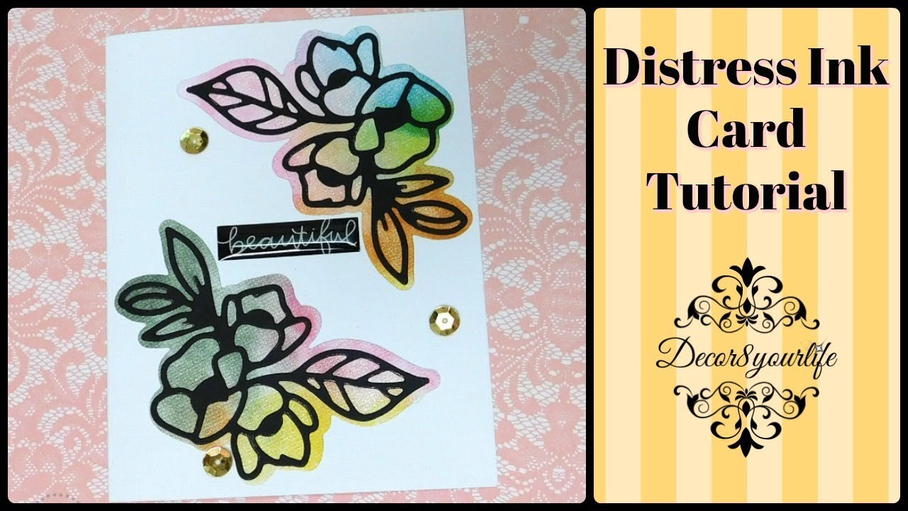 Distress Ink Cards Tutorial - YouTube