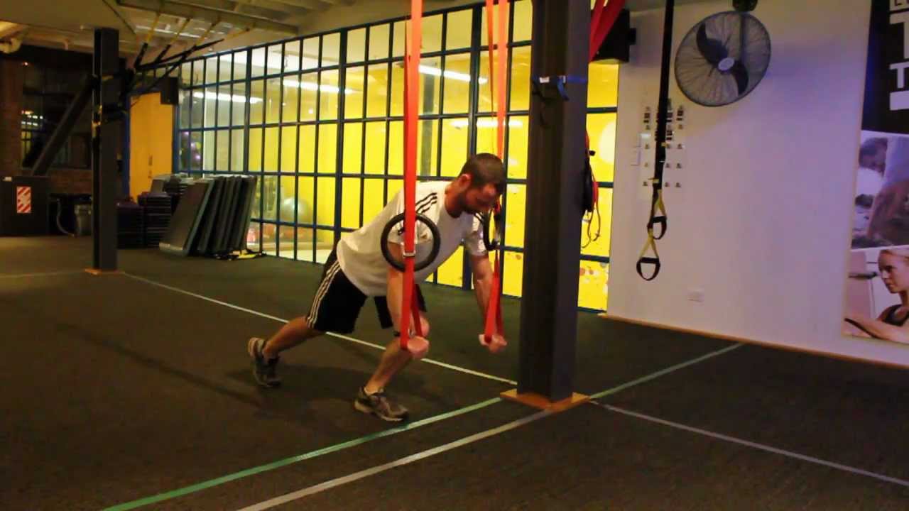 Suspension Push Up Standing - Level 4 - GymCalc.com - YouTube
