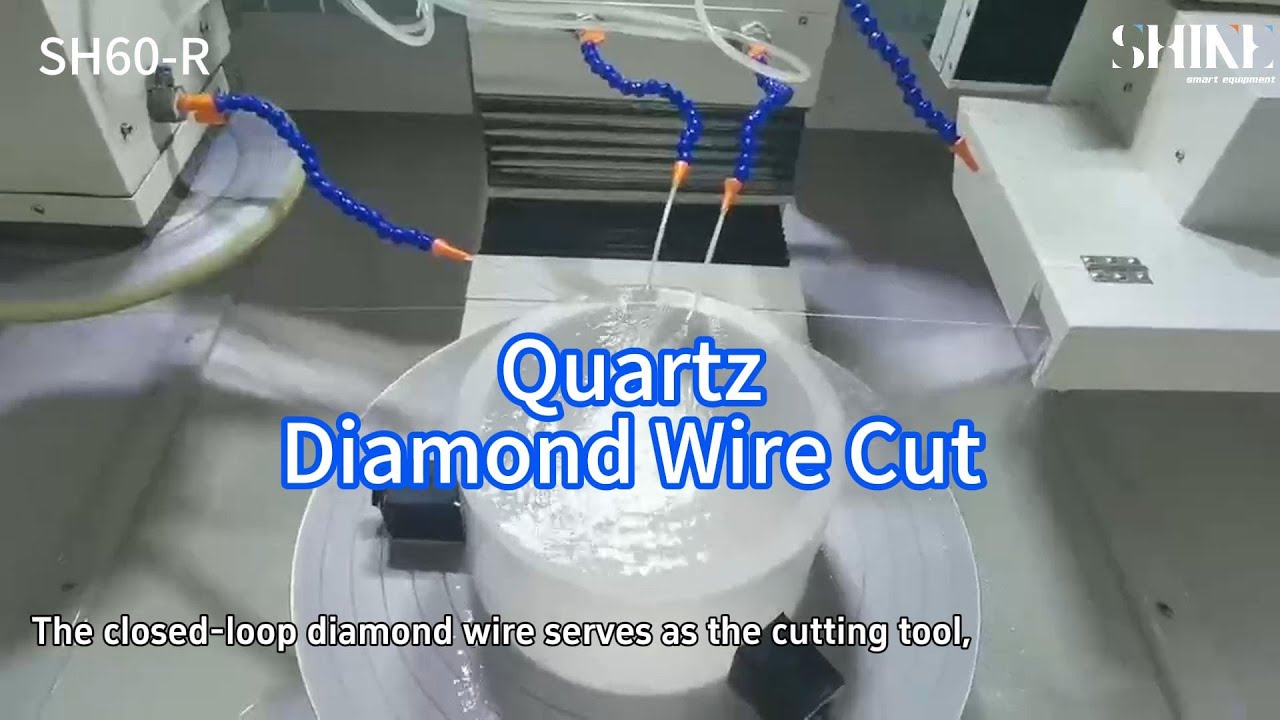 SH60-R Shine Smart Equipment Quartz Inogt Diamond Wire Cutting Machine ...