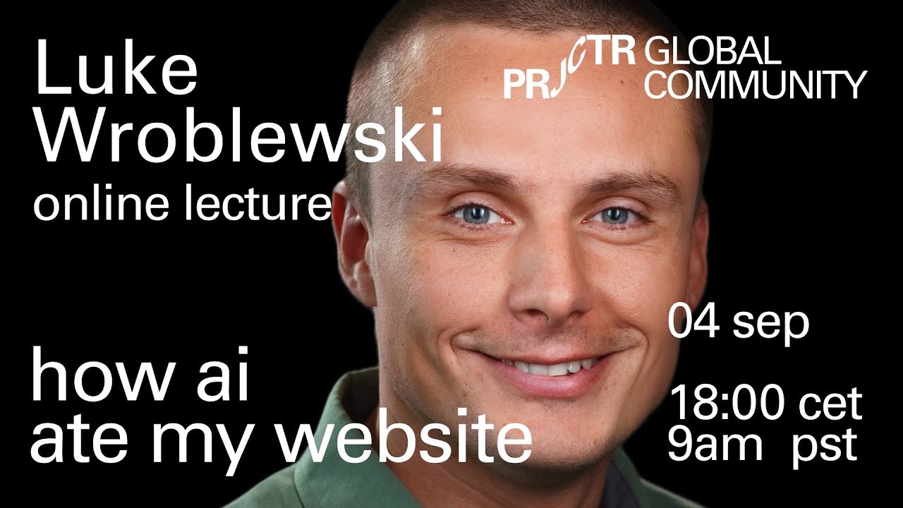 Luke Wroblewski. How AI ate my website - YouTube
