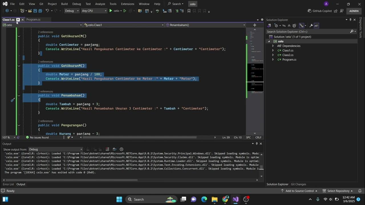 PROGRAM CONSOLE APPS CELO - YouTube