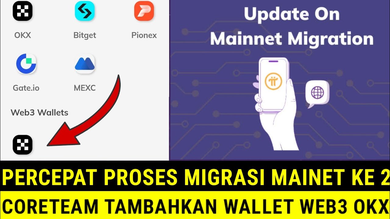 PINETWORK TERBARU~PERCEPAT PROSES MIGRASI KE 2 CORETEAM TAMBAHKAN FITUR WALLET WEB3 OKX. - YouTube