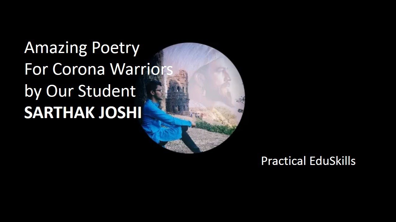Amazing Poetry by our Student - Sarthak Joshi I Corona Warriors I ...