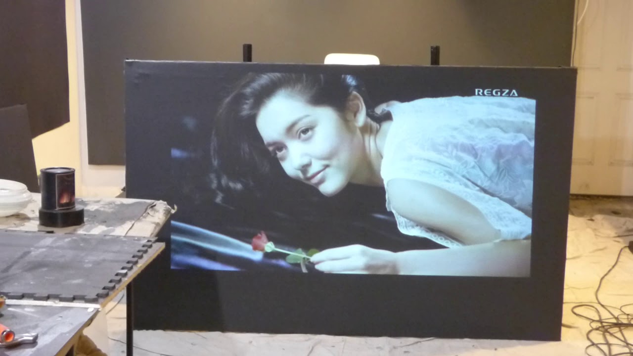 UST AND LONG Throw projector demonstration on our new roll on superior ...