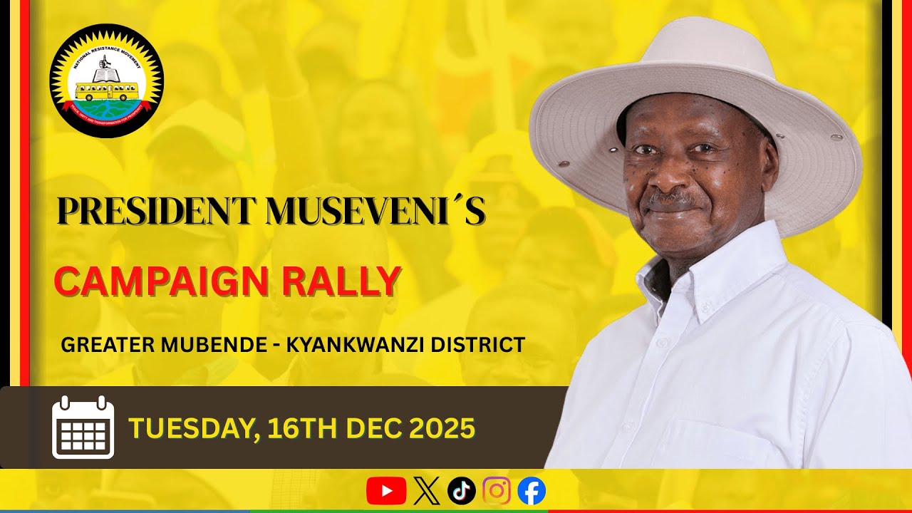 LIVE: PRESIDENT MUSEVENI CAMPAIGNS IN KYANKWANZI | 16-DEC-2025 - YouTube