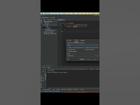 How to rename a file in intelliJ - YouTube