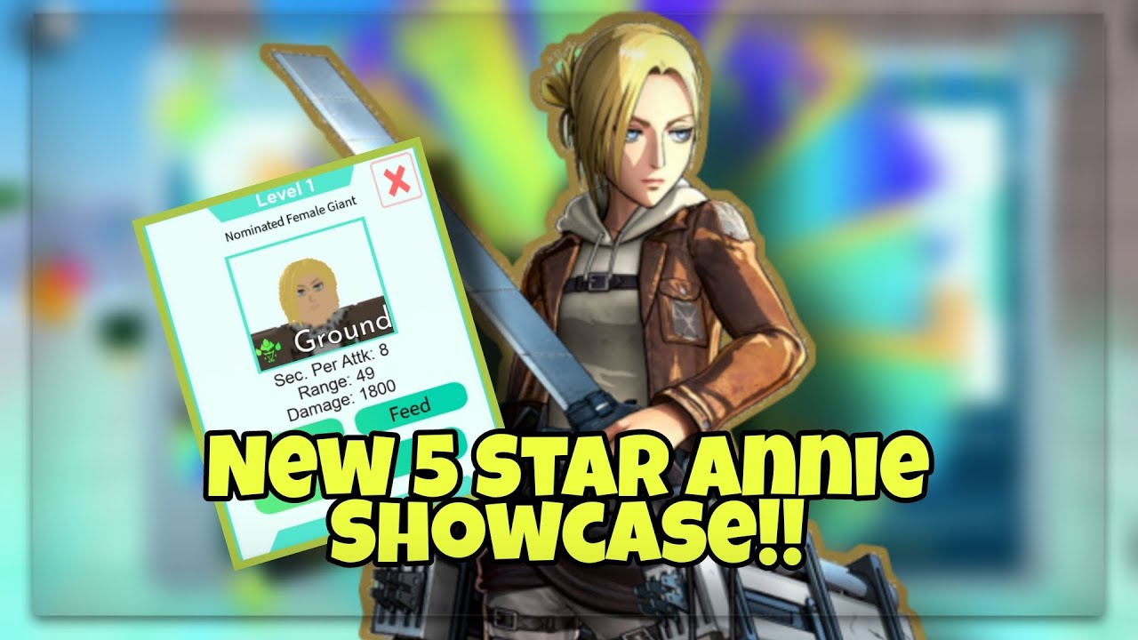 [Code] NEW 5 Star Annie Showcase!! | All Star Tower Defense - YouTube