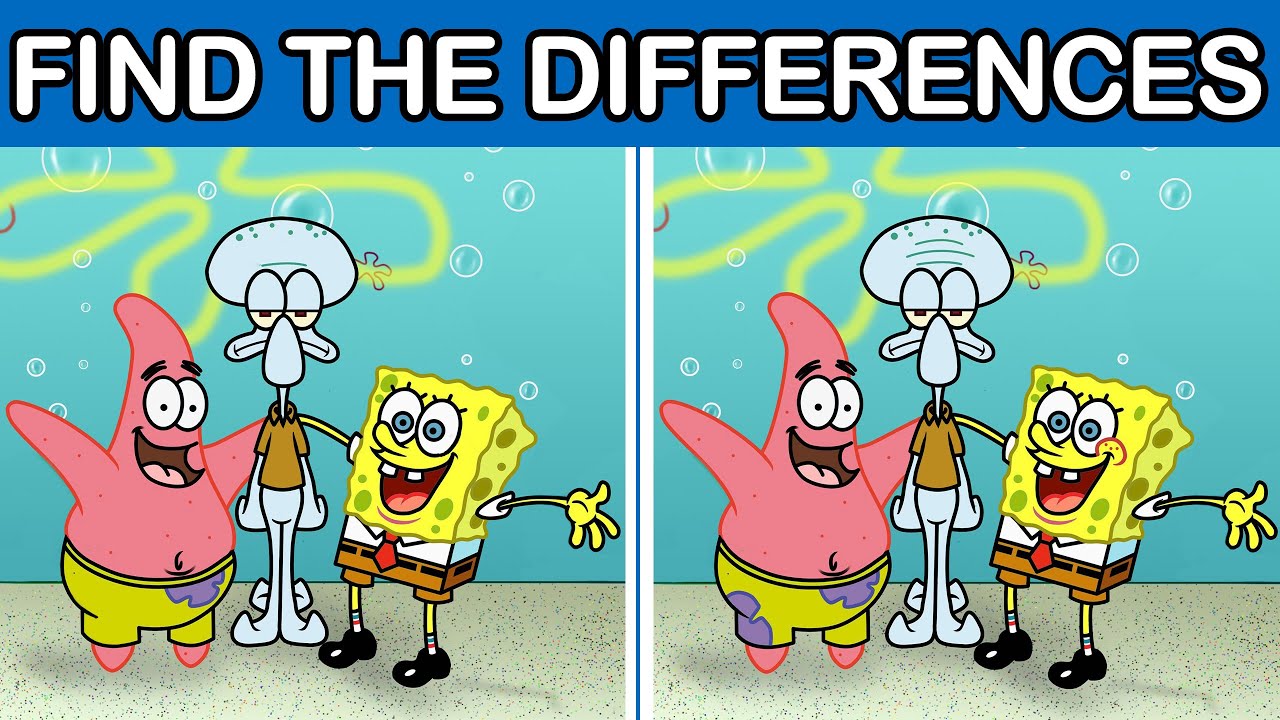 Spot The Differences SpongeBob YouTube spot-the-differences-spongebob-youtube