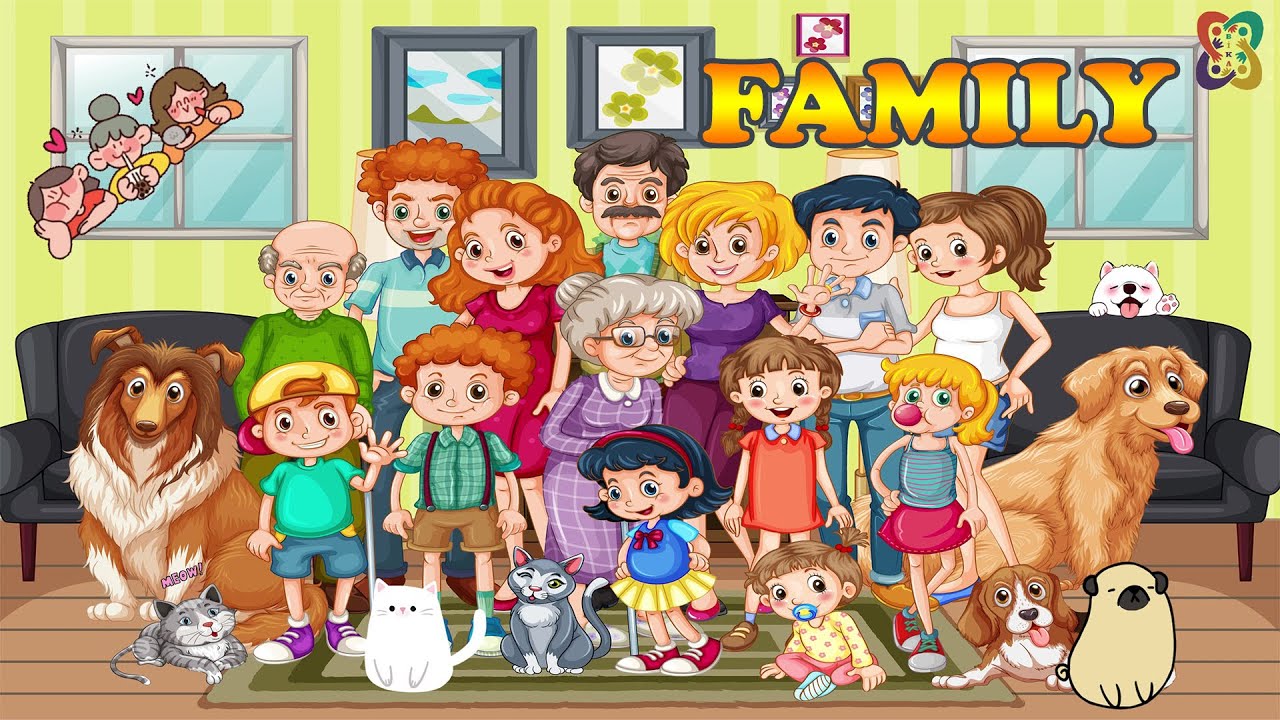 Family 👨‍👩‍👧‍👦 | 🎶 Educational and Fun Baby and Children's Songs 🎶 | 👶 ...