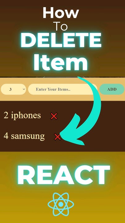 Delete Items In React Js Reactjs Reactjstutorial Webdevelopment Coding Youtube