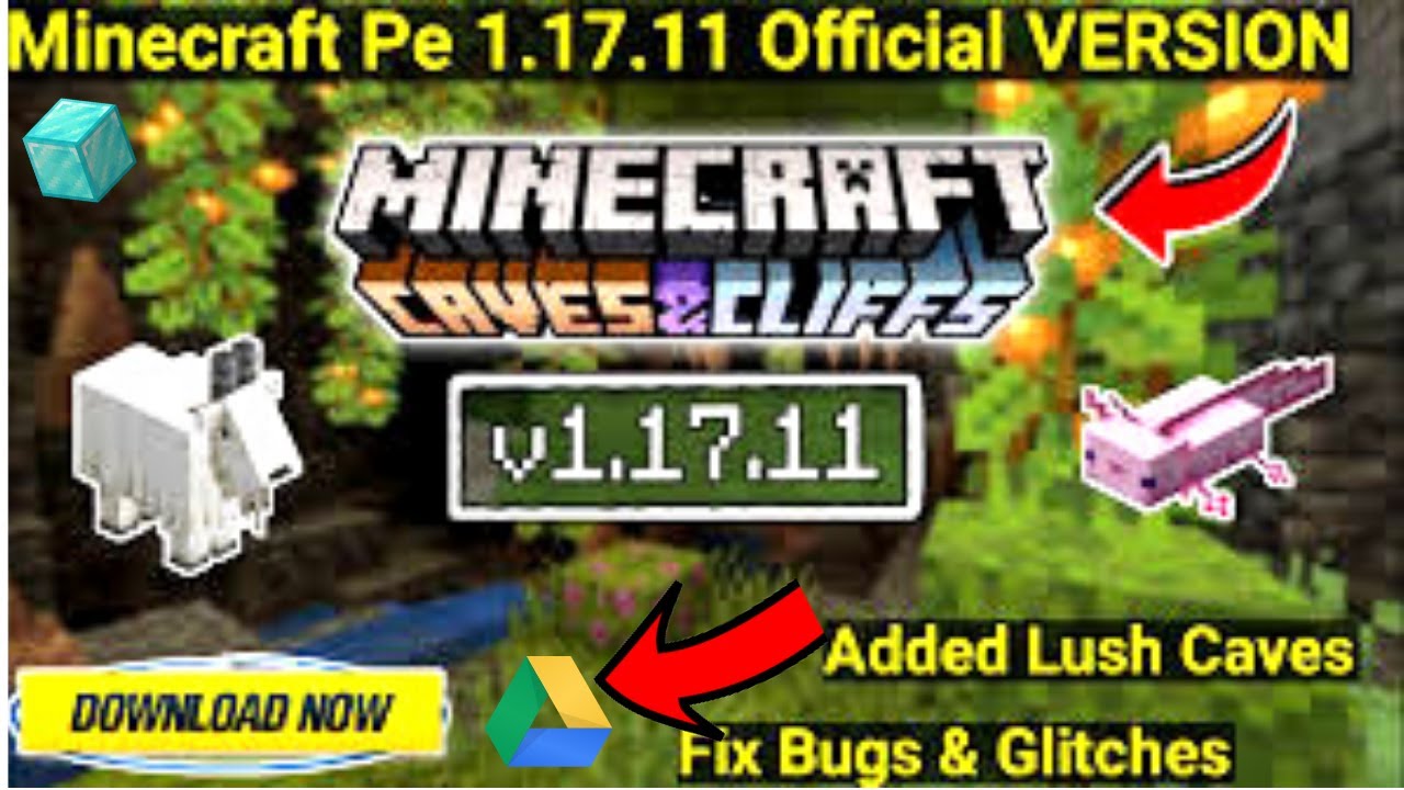 Minecraft Pe 1.17.11 GOOGLE DRIVE DOWNLOAD WITH MULTIPLAYER WITHOUT ...