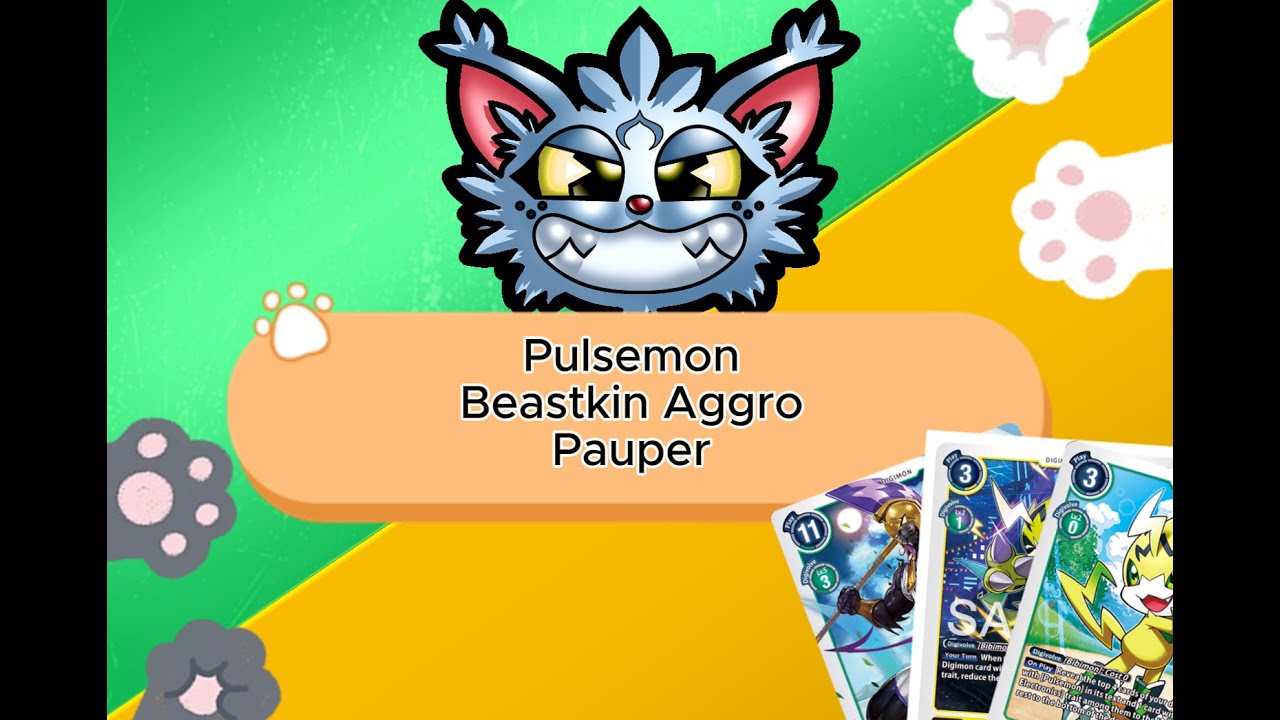 Pulsemon Beastkin Aggro (Digimon Pauper deck tech) - YouTube