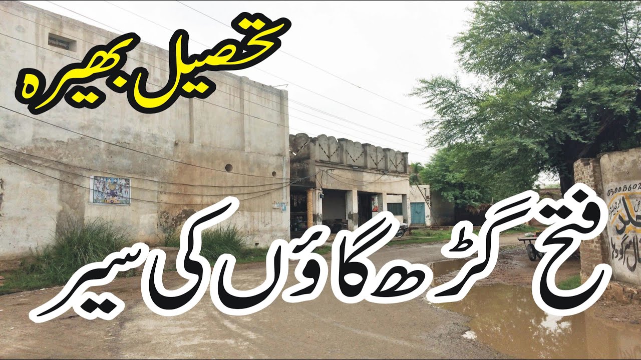 Fatehgarh village of bhera city Village ki sair Fatehgarh bhera ki sair ...