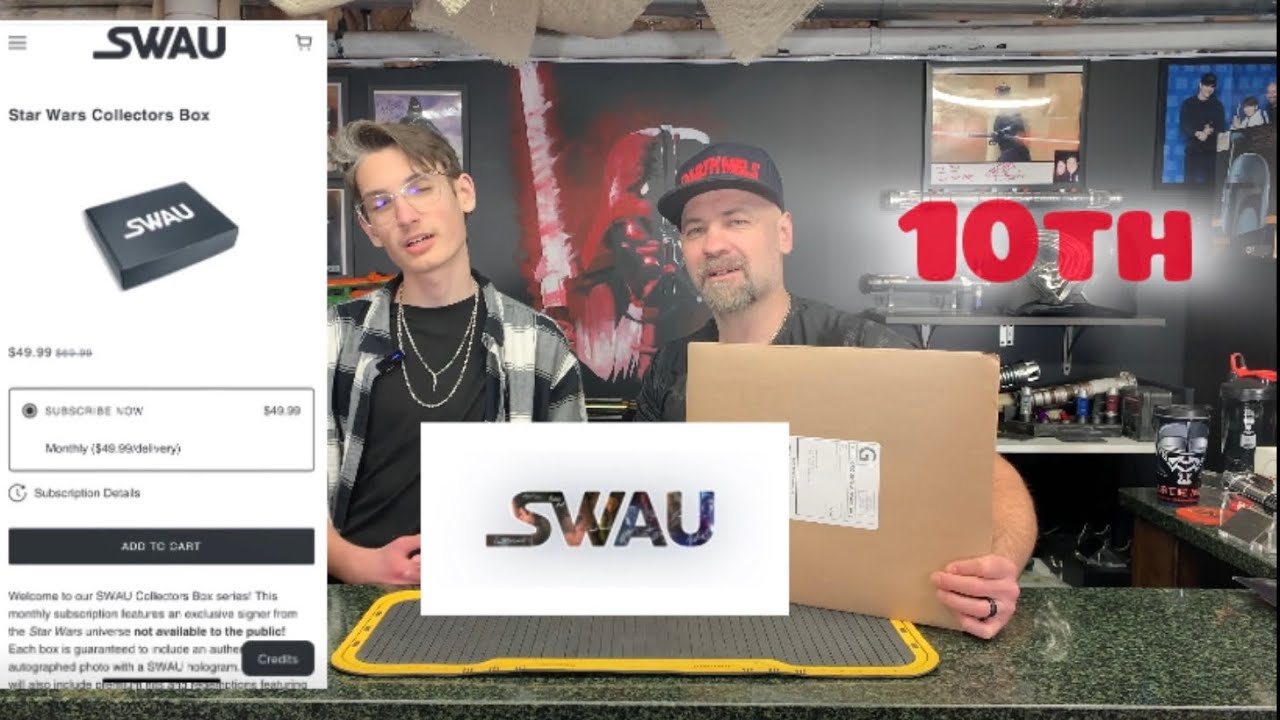 SWAU 10th Collector’s Mystery Box Autograph Star Wars Signed - YouTube