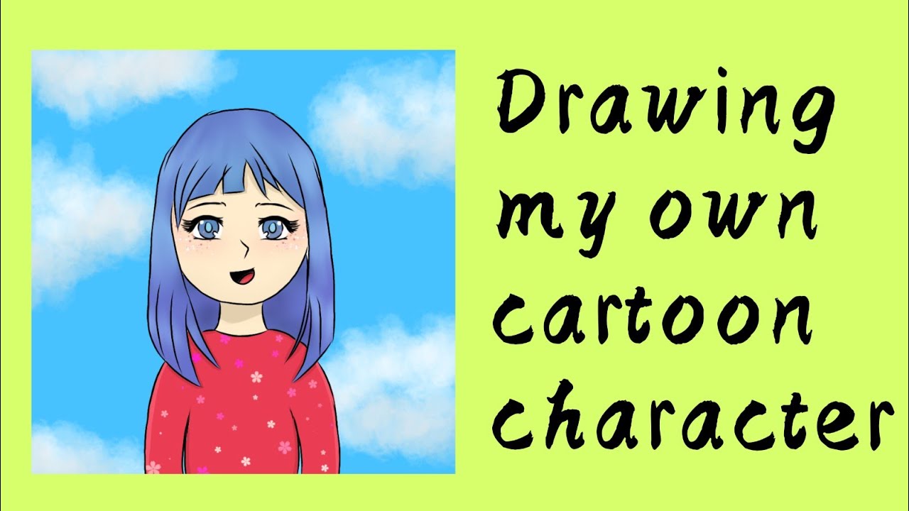 Drawing my own cartoon character|speed art - YouTube