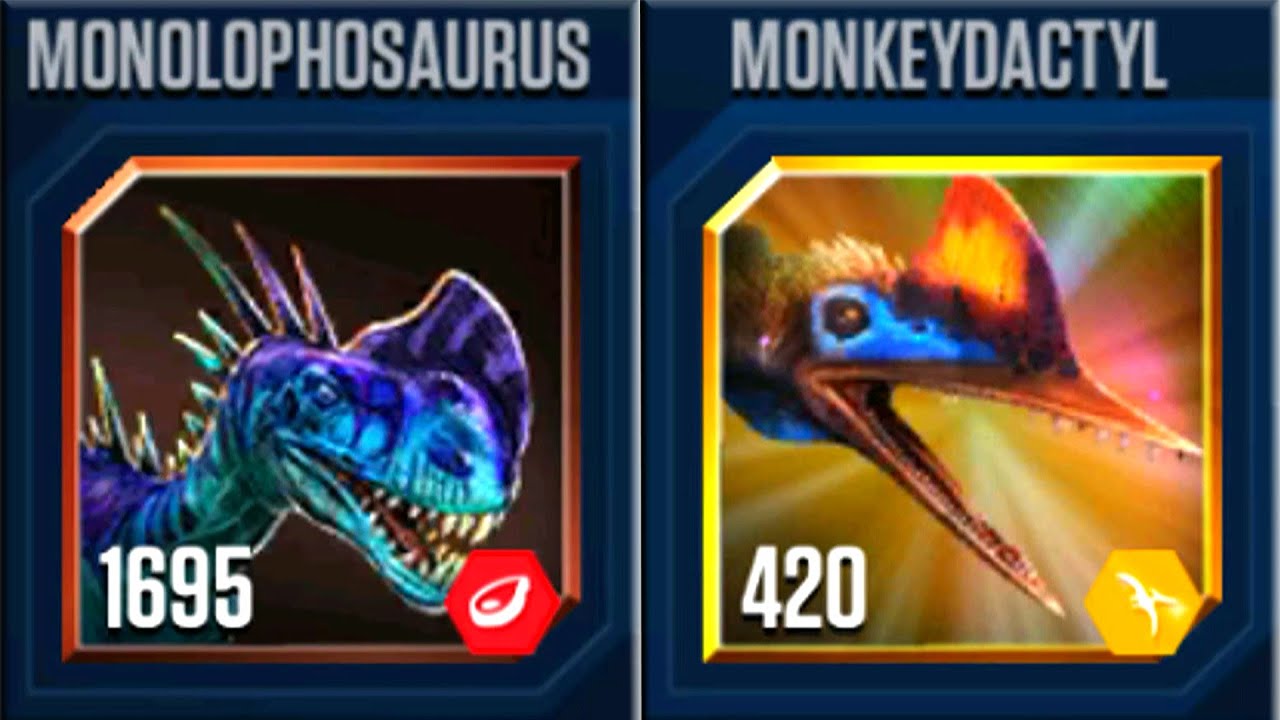 MONOLOPHOSAURUS UNLOCKED AND MONKEYDACTYL SUPER LEVEL | HT GAME - YouTube