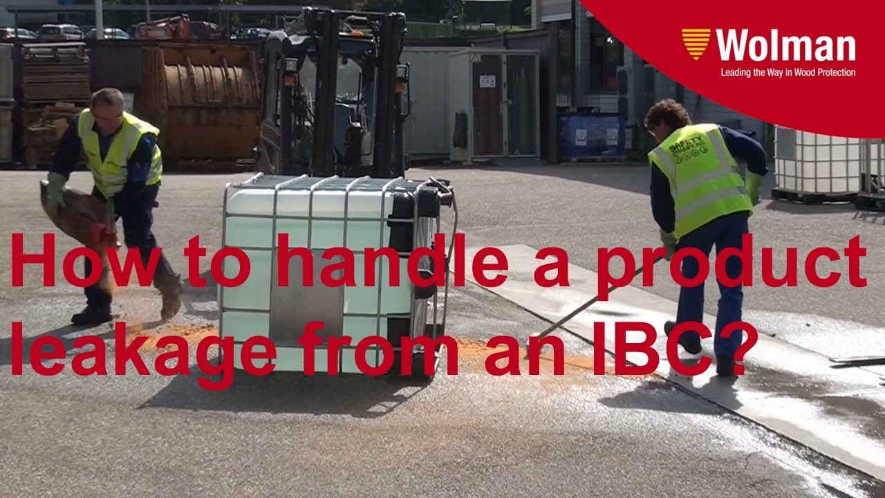 How to handle a product leakage from an IBC? - YouTube