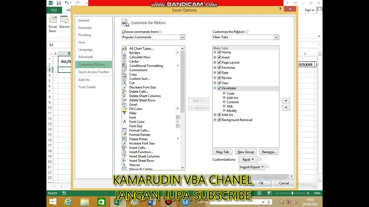 Pembuatan Aplikasi Input Data Perolehan Suara Partai Politik dengan VBA Excel Part 1 - YouTube