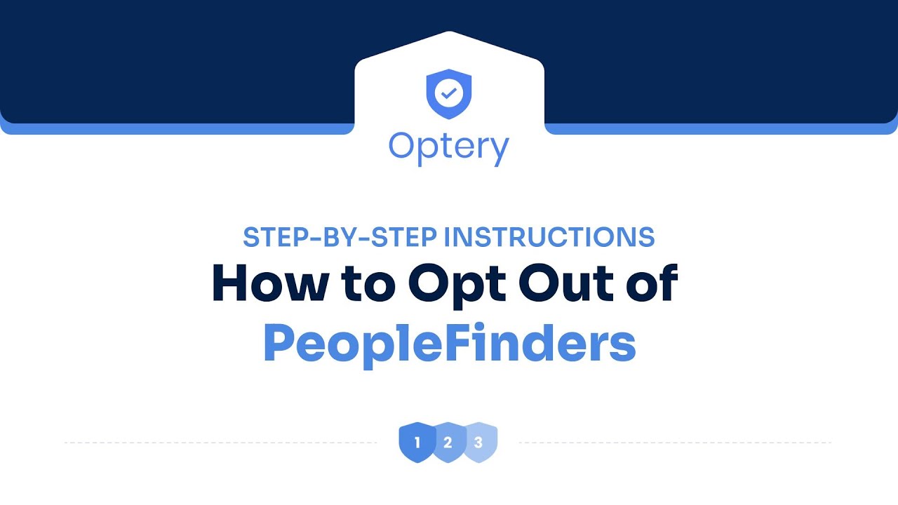 How to Opt Out of PeopleFinders - Step by Step Instructions - YouTube