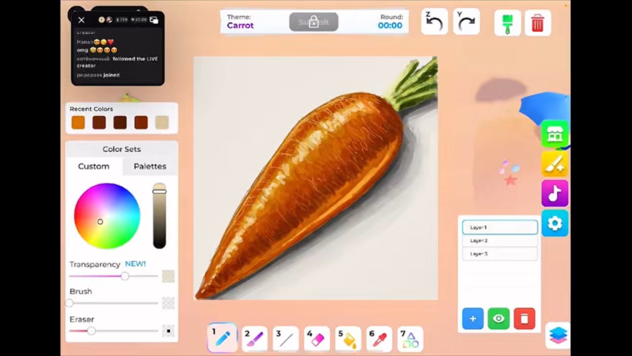 ROBLOX | SPEED DRAW | DRAWING REALISTIC CARROT in 10 minutes ...