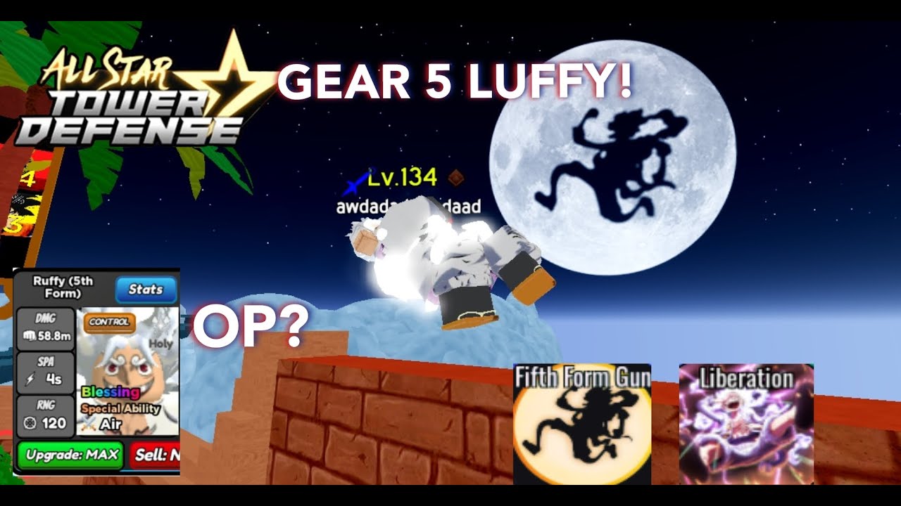 Obtaining Gear 5 Luffy + Showcase! (All Star Tower Defense) - YouTube