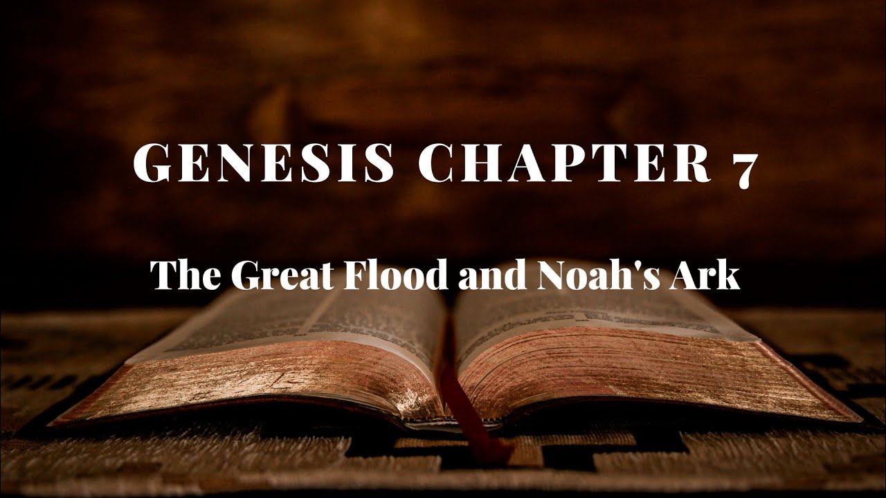 Holy Bible Audio: Genesis chapter 7 The Great Flood and Noah's Ark | bible study | bible reading ...