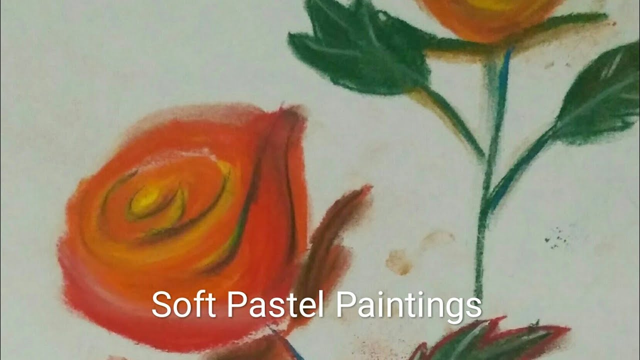 Soft Pastel Paintings /Floral art/daily challenge #53 - YouTube