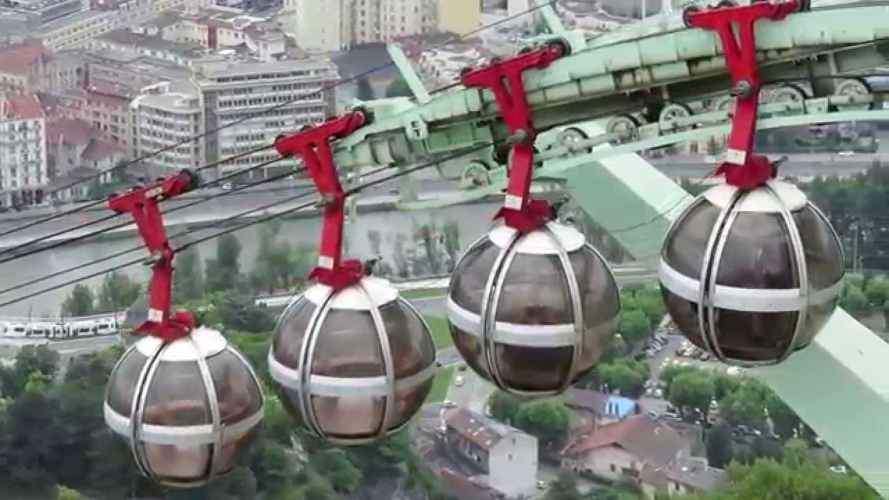 The Grenoble-Bastille Cable Car - "The Bubbles" May 2015 Full HD - YouTube