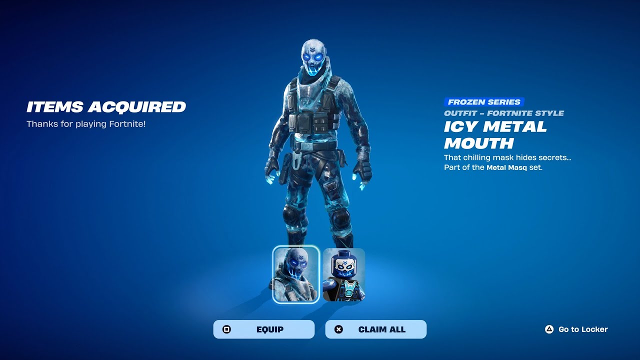 How To Get Icy Metal Mouth Skin NOW FREE In Fortnite! (Unlocked LEGO ...