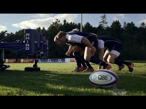 Scrummage tips from the England squad - YouTube
