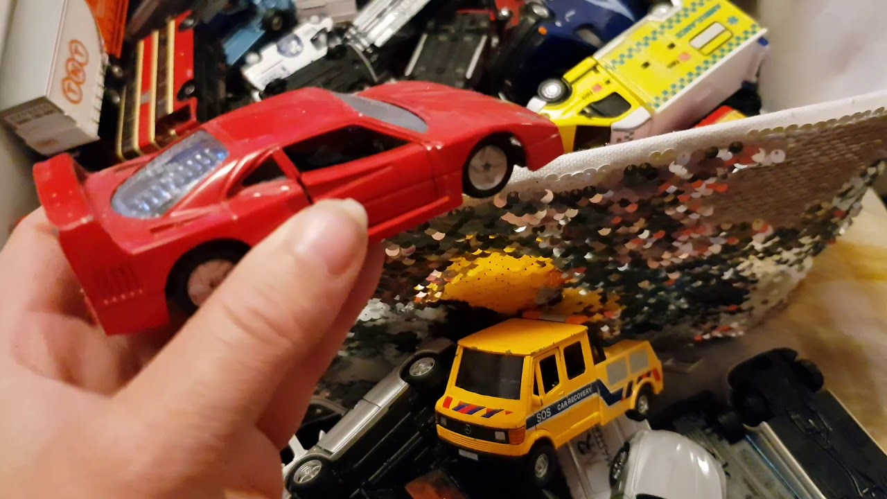 ASMR Toy car box rummage. - YouTube