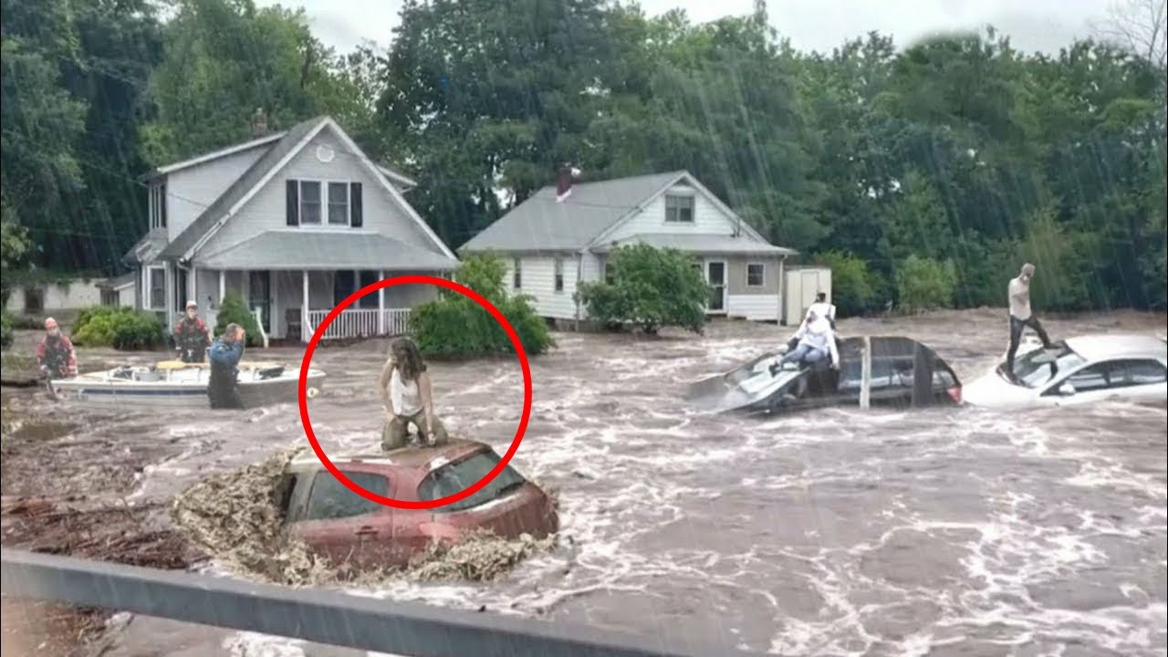 Disaster in Norway! Dam is destroyed, houses are washed away by flood ...