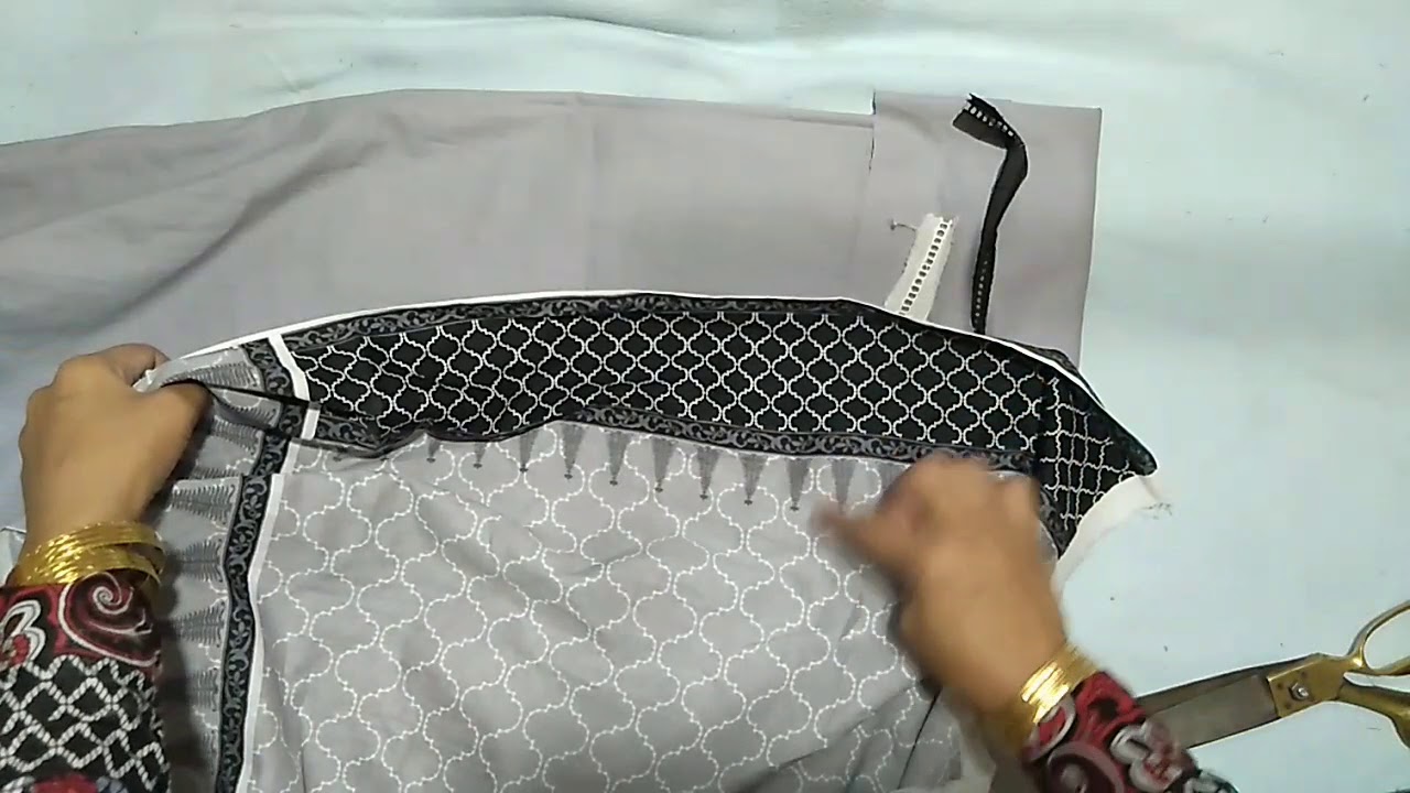 How to make ladies fitting trouser // trouser with joint lace ...