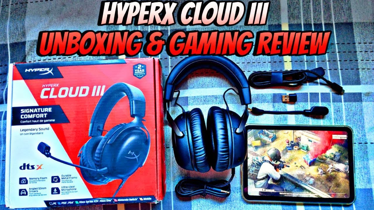 HyperX Cloud 3 Unboxing & Gaming Review #pubgmobile #bgmi #gaming - YouTube