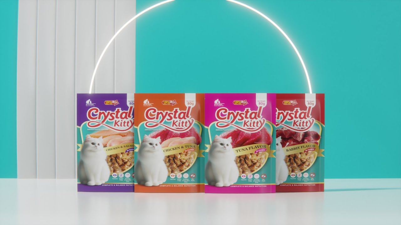 Our New Product Crystal Kitty In Gravy - YouTube