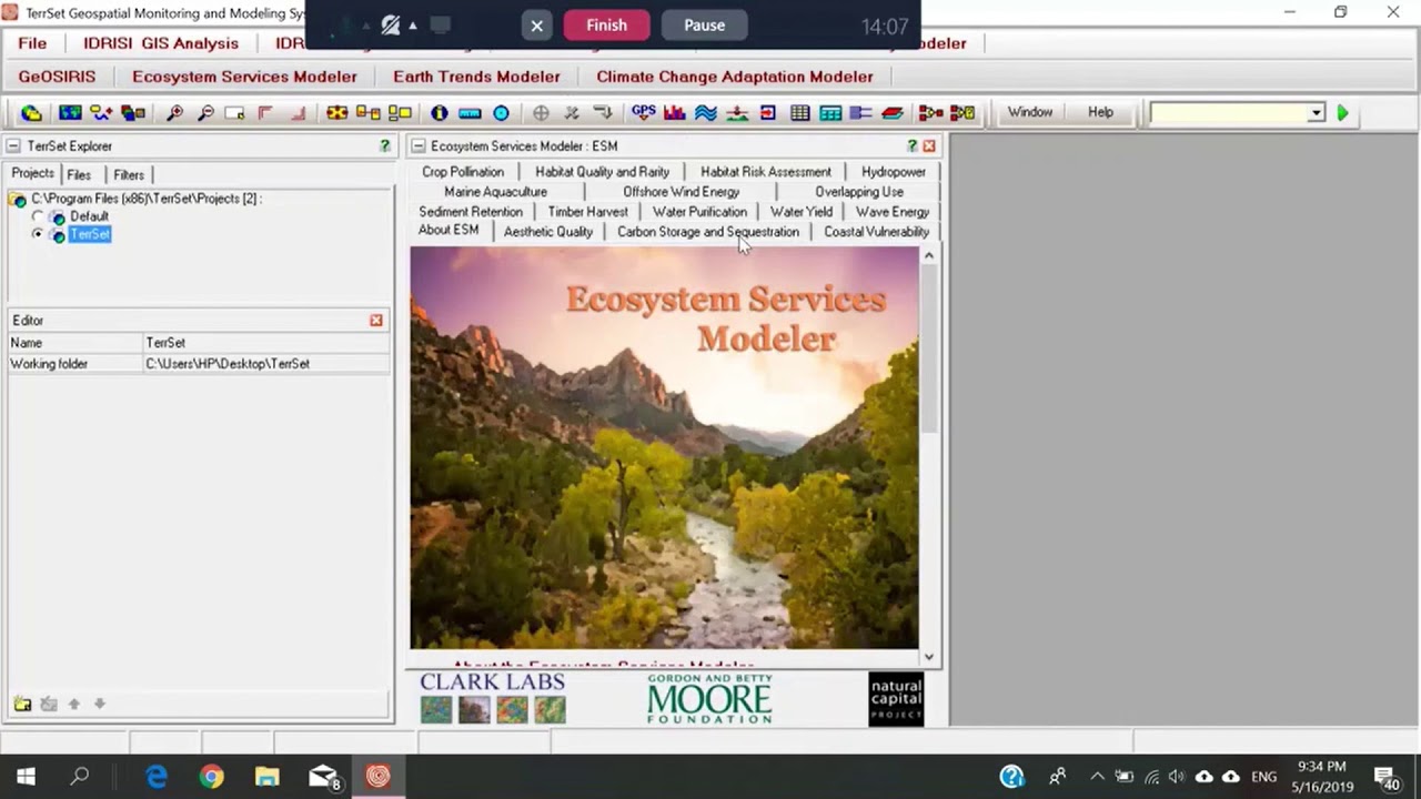 GIS ECOSYSTEM SERVICES MODELER: Carbon Storage and Sequestration - YouTube