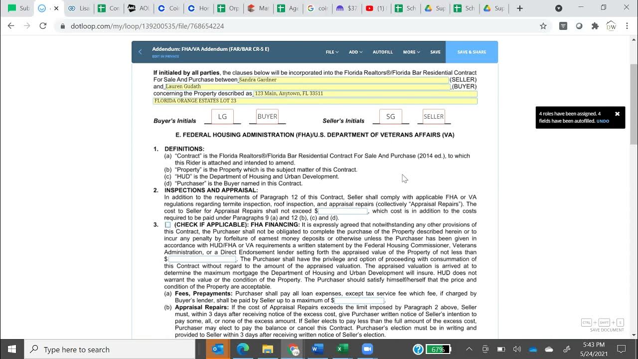 FHA-VA Addendum Overview (Far/Bar) Florida - YouTube