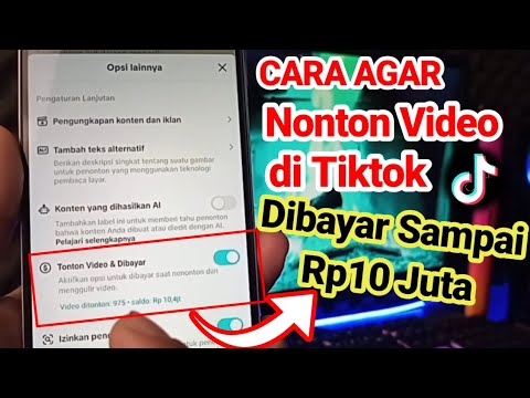 VIRAL! NONTON VIDEO DI TIKTOK DI BAYAR Rp 10 JUTA - Cara Mendapatkan Uang Dari Tiktok