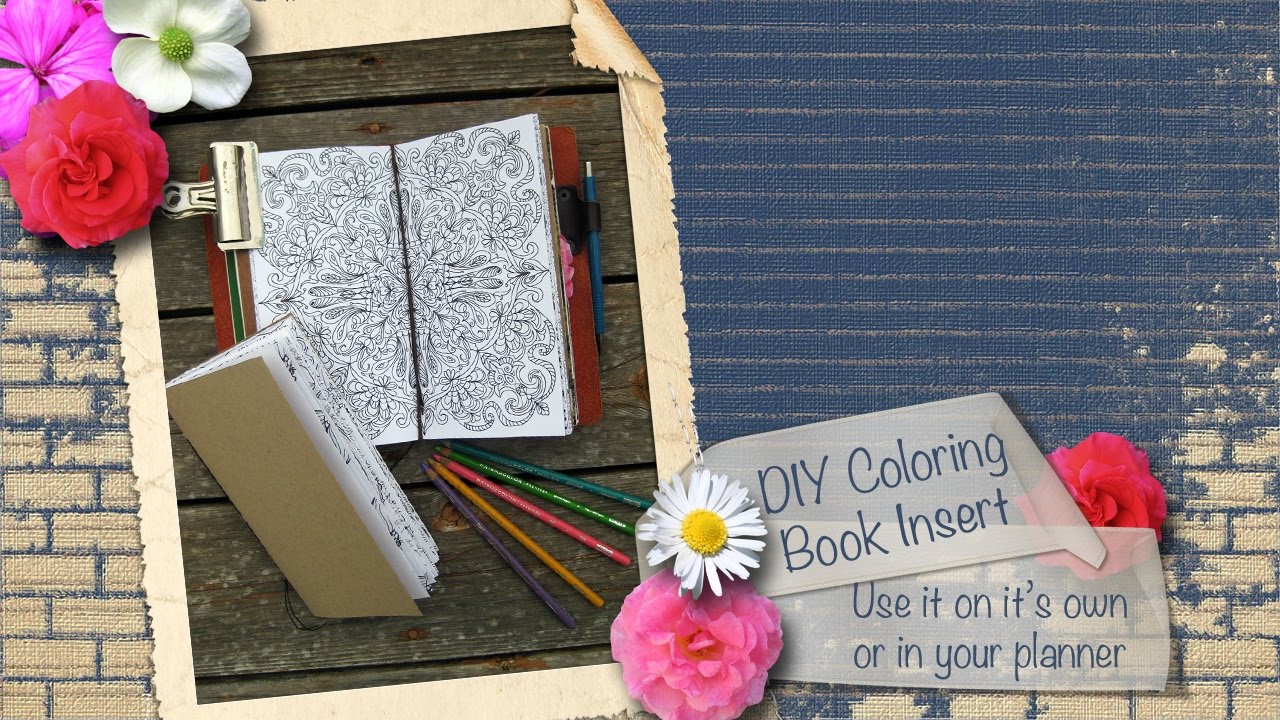 DIY Coloring Book Insert - YouTube