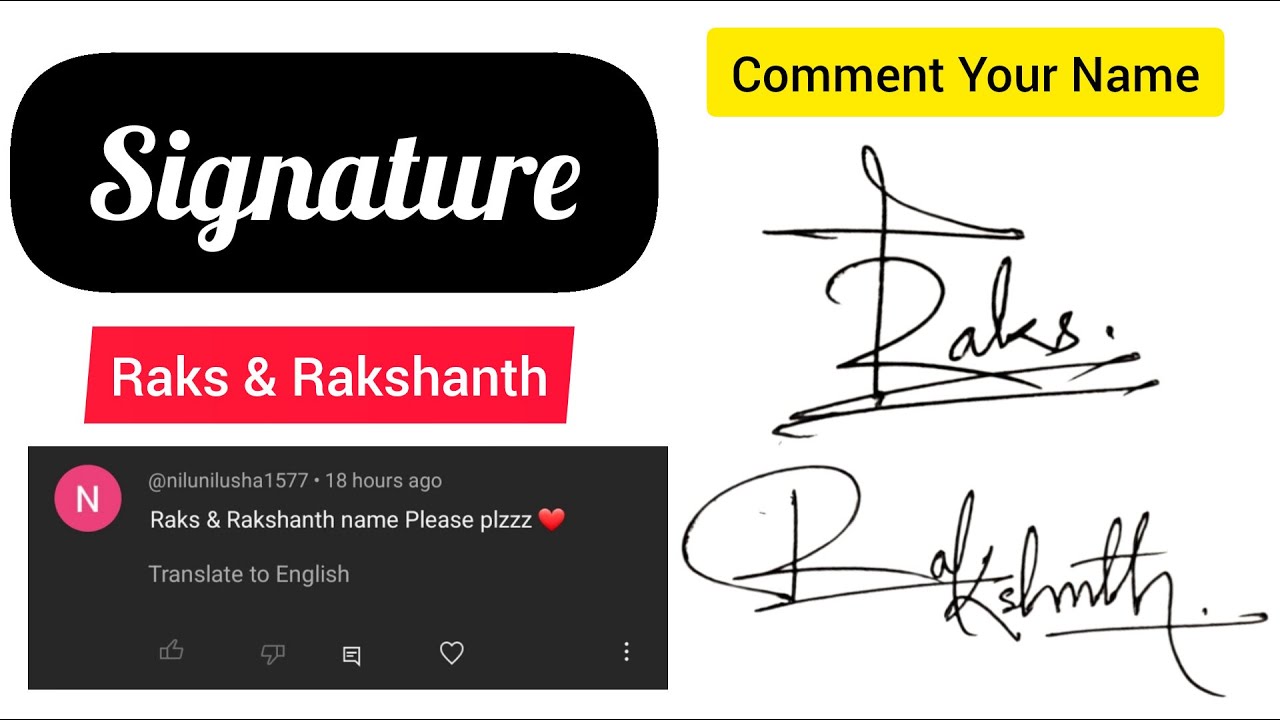 Raks & Raksanth Name Signature | Signature style of my name | Creator ...
