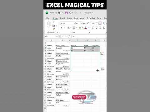 Excel Magical Tips | Excel Tips and Trick #excelshortsvideo #shorts - YouTube
