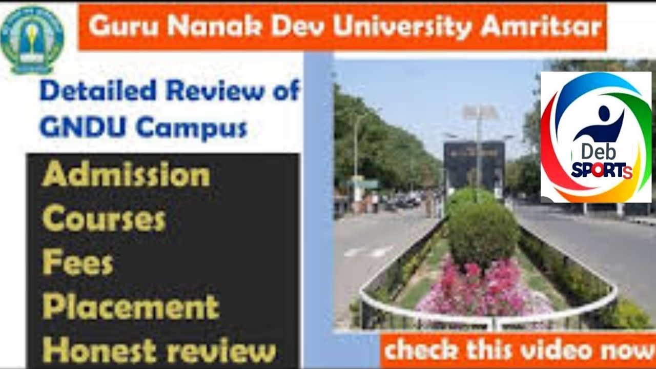 GURU NANAK DEV UNIVERSITY ADMISSION 2025/BPES,BPED AND MPED COURSE ...