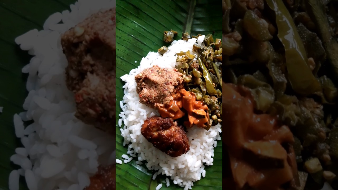 പൊതിച്ചോറ് 😋😋 /Pothichoru with chicken fry #pothichor #youtubeshorts # ...