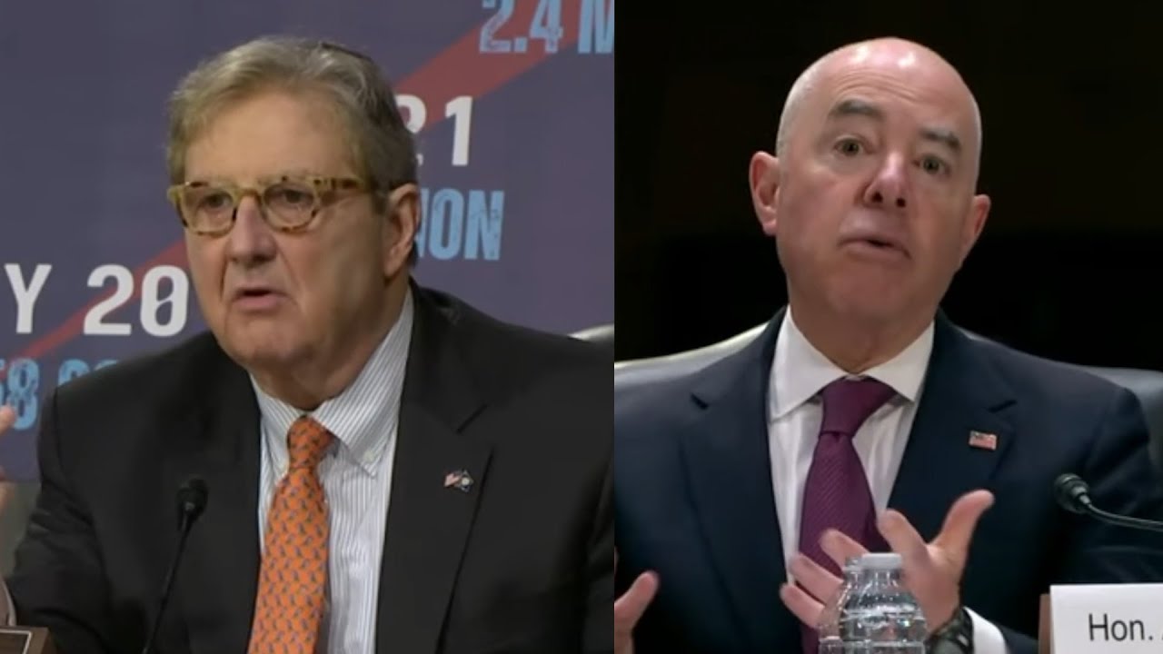 Kennedy and Mayorkas Trade Barbs - YouTube