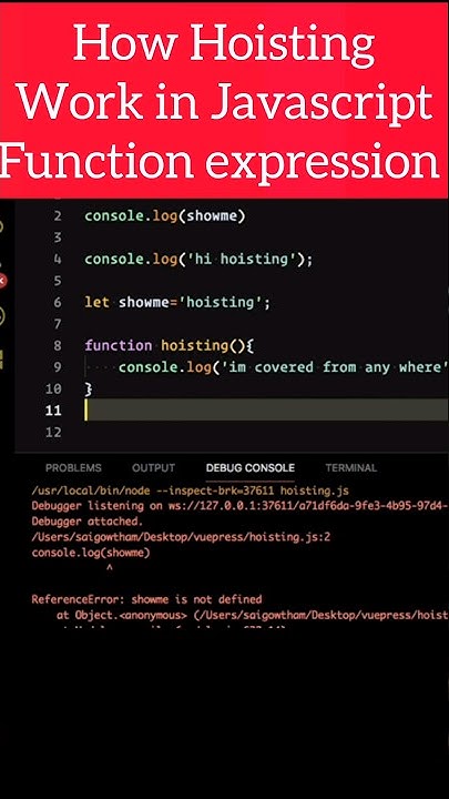 Hoisting example for interview questions | #mrtechbangalore #shots # ...