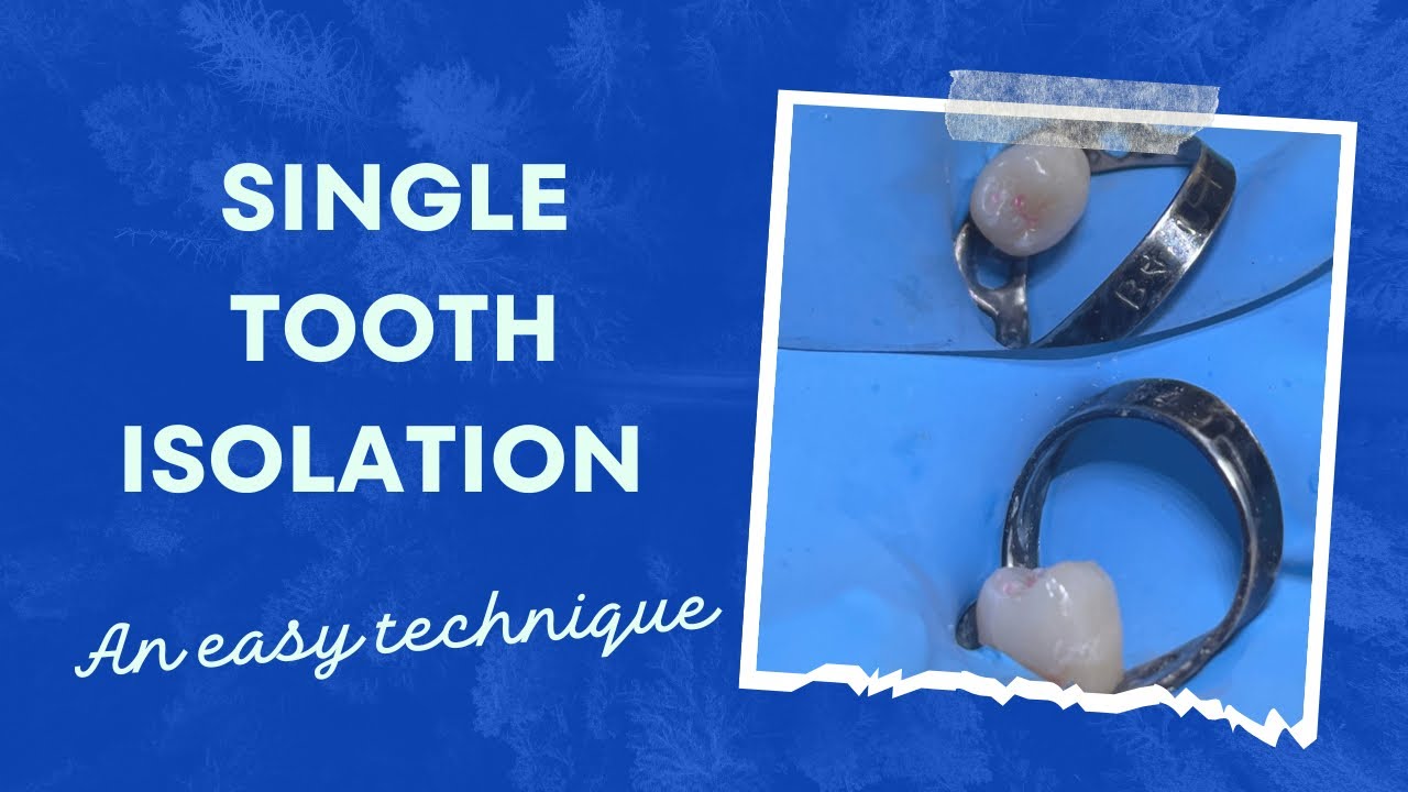 An easy technique for isolation of single tooth - YouTube