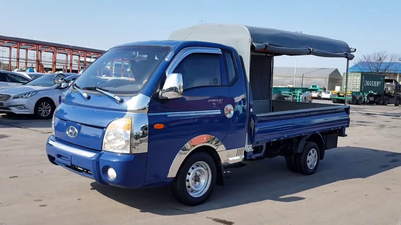 363495/ HYUNDAI PORTER II 2008 CARGO WITH NEW TENT AND STEEL FLOOR ...