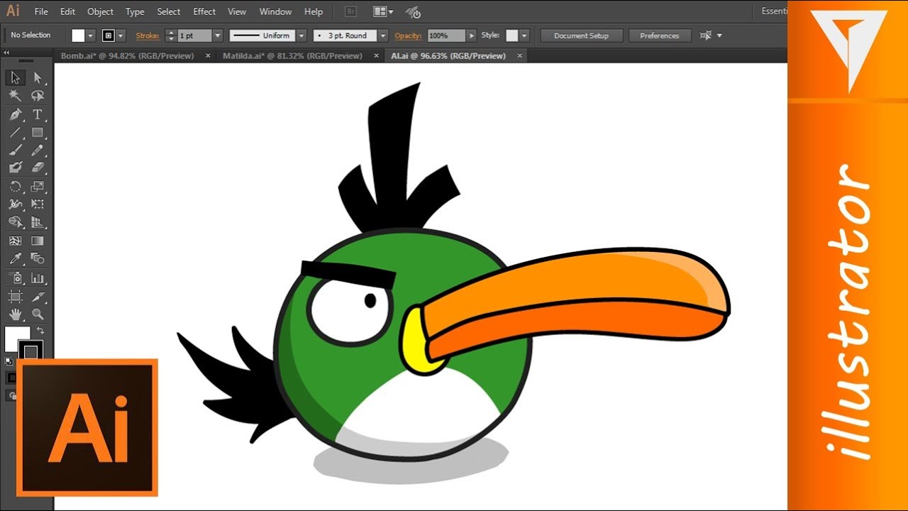 Angry Birds - Al | Drawing illustrator (2D Animation) by James Malo ...